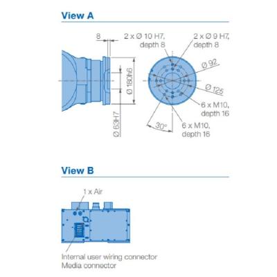 중국 6 축 로봇 팔 GP225 유해물 225kg 도달 2702mm 재료 핸딩 로봇 판매용