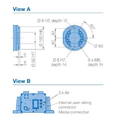 중국 6 축 로봇 팔 GP50 유해물 50kg 2061mm까지 도달 판매용