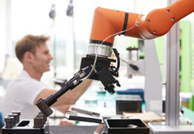 Chine Bras de collaboration de robot de Cobot Palletizer HCR-12 d'axe de Hanwha 6 avec la pince de système Onrobot de vision à vendre