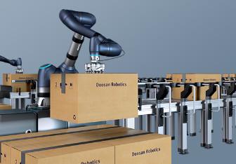 Chine Bras de robot de Doosan Cobot A0912 avec la pince de robot d'Onrobot pour le robot de palletisation et d'Assemblée à vendre