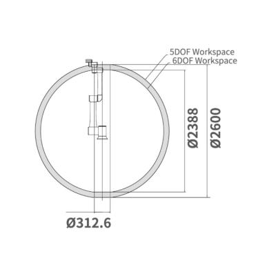 중국 지능형 로봇 TM12 코봇의 12KG 유료물 1300MM 로봇 팔 CNC 로딩 및 배하 판매용