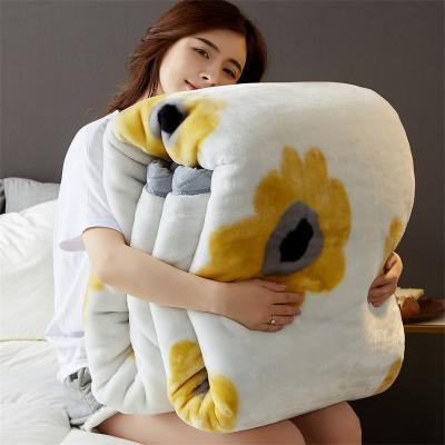 China Seizoensgebonden all-season Raschel deken luxe bed gedrukt huis slaapkamer fluffy gooi Te koop