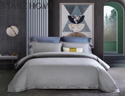 China 100% katoenen geborduurde hotelbedden met hoge kleurvastheid Te koop