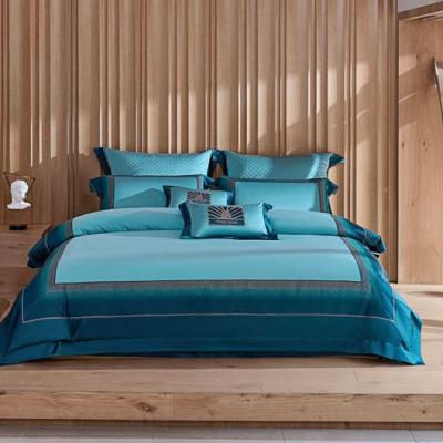 China Kalkoen katoenen beddengoed sets 4 stuk woven set hypoallergeen gepoetste microfiber beddengoed Te koop