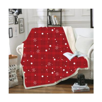 Cina Per Natale, confezionato con coperte di velluto di peluche per la biancheria da letto. in vendita