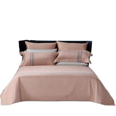 Cina Norme nazionali di colore di qualità di cotone 4 pezzi di biancheria da letto set con copertura da letto di coperta in vendita