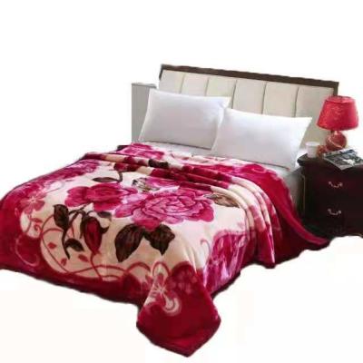 Cina Modello personalizzato Luxury 100% Polyester Raschel Mink Copertura con tessuto in microfibra in vendita