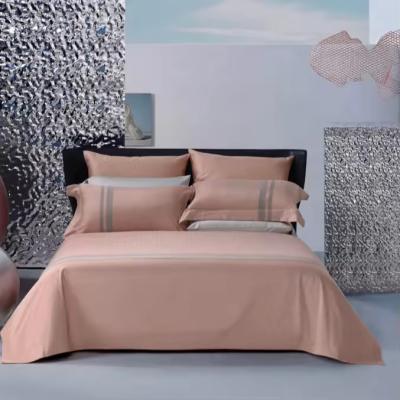 Cina 60s Conteggio di tessuti 100% cotone 4pcs biancheria da letto Set letto Set con copertura da letto comodino in vendita