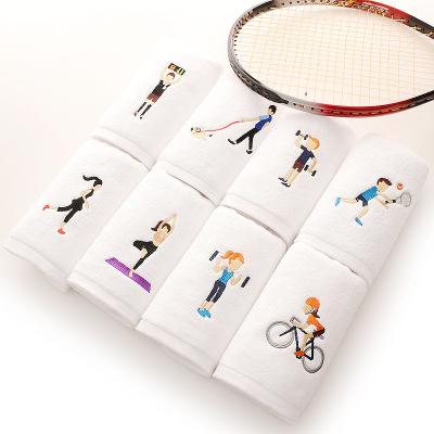 Cina Stamp Logo Stampa asciugamani da ginnastica in cotone per un rapido assorbimento del sudore durante gli allenamenti in vendita