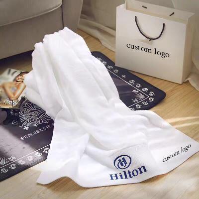 Cina Stoffa di cotone 100% di colore massello Logo personalizzato Bagno asciugamano set per hotel di lusso bagno in vendita
