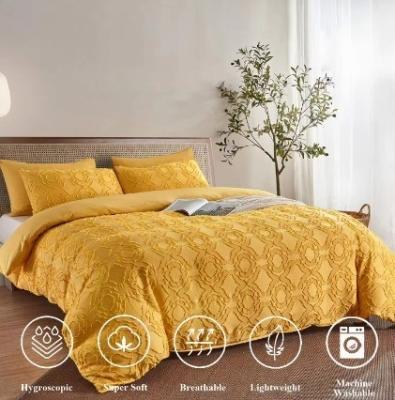 Cina Hotel 100% cotone ricamato copertura copriletto letto set 4 pezzi con 40 tessuti in vendita