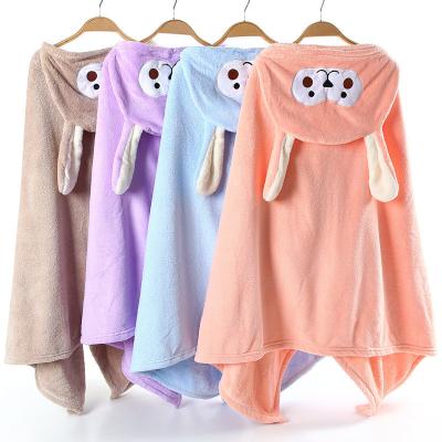 中国 赤ちゃんのシャワーのタオルと帽子セット 柔らかいジャッカルド・コーラル・ベルベット 販売のため