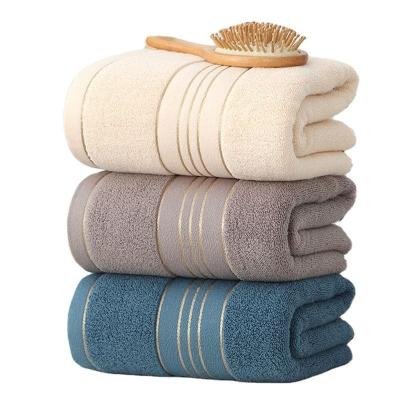 Cina Hot Custom Pure Cotton Luxury Custom Logo Assorbimento Morbido Dorato Satin Dobby Bagno Faccia Mano Capelli Asciugamano Set Asciugamano Bambino Esemplare in vendita