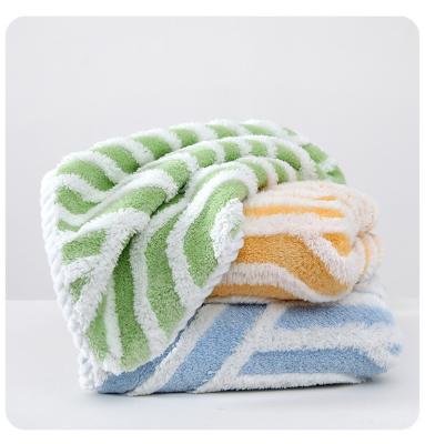 Cina Tissu di tessuto in tessuto spessito Jacquard sostenibile Corallina Lana da cucina Tissu da lavaggio in microfibra in vendita