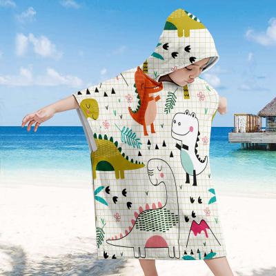 China Dierendrukpatroon Microfiber strandhanddoek voor kinderen Zonnebrandcrème Bescherming en comfort Te koop