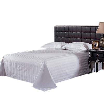 Cina Numero di tessuti 40 Popolare Puro 100% di cotone lenzuolo da letto di raso bianco Set di biancheria da letto adatta in vendita