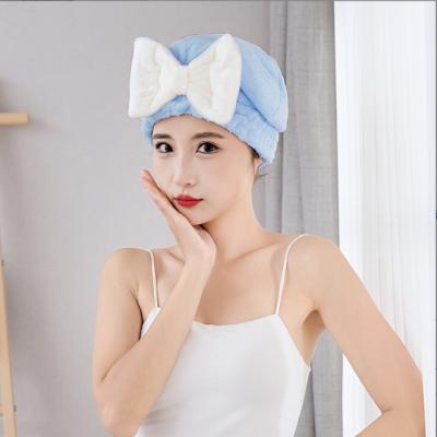 Cina Home Capelli Turban doppio strato microfibra capelli avvolgimento asciugamano Vari colori per l'opzione in vendita