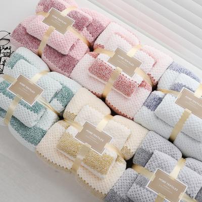 Cina Set di asciugamani da bagno di lusso con tessuto di microfibra per pulizia multiuso e parti importate in vendita