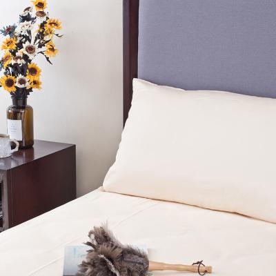 Cina 200TC Conteggio dei fili Set di biancheria da letto di bambù giallo con 100% materiale in fibra organica in vendita
