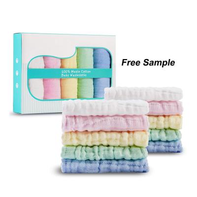 Cina Baby Registry Must-Haves Quadrati Bambino panni da bagno Set morbido e delicato 12 x 12 pollici in vendita