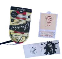 Quality Colorful Hang Tag Custom With String Shape Multiple Colors For Craft Projects for sale