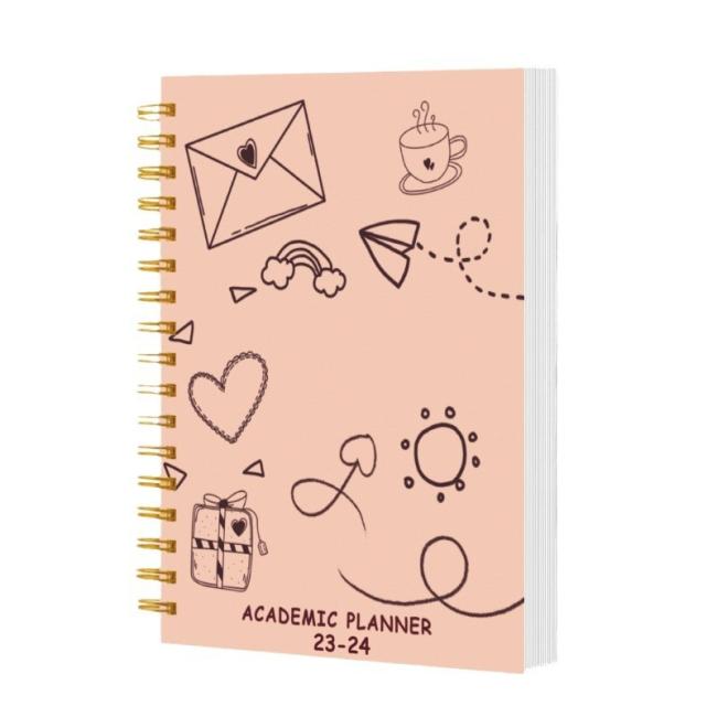 Spiral Hardcover Notebook side view