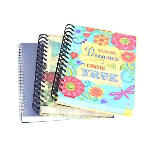 Custom spiral notebook with personalization options