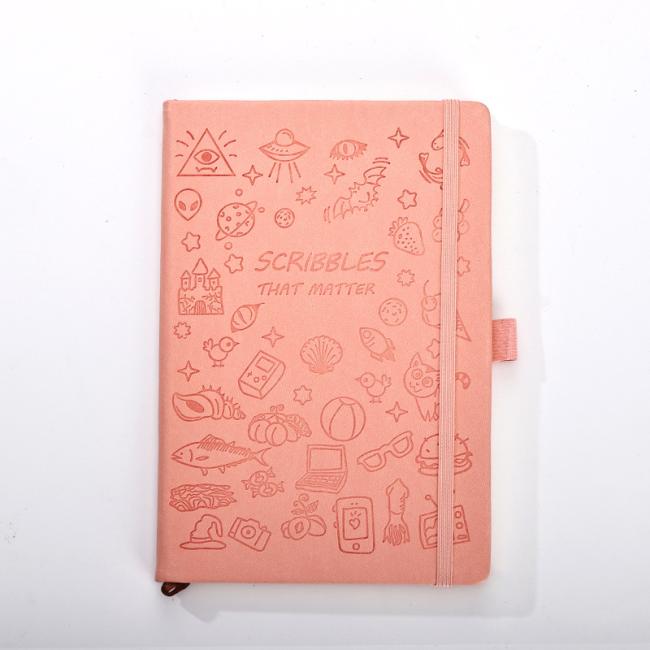 Spiral Hardcover Notebook side view