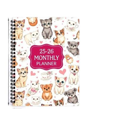 China 5.8 X 8.3 Inches Vintage Spiral Hardcover Notebook Spiral Binding Hardcover Vintage Style for sale