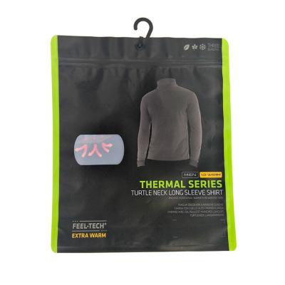 Chine Sac de empaquetage zip-lock de sous-vêtements de VmPET avec le crochet accrochant asp à vendre