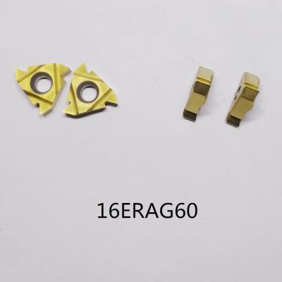 China 16ERAG60 Golden Cast Iron Triangle Thread Carbide Inserts for sale