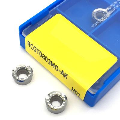 China RCGT0803MO-AK Uncoated CNC Carbide Inserts For Aluminum High Wear Resistance for sale