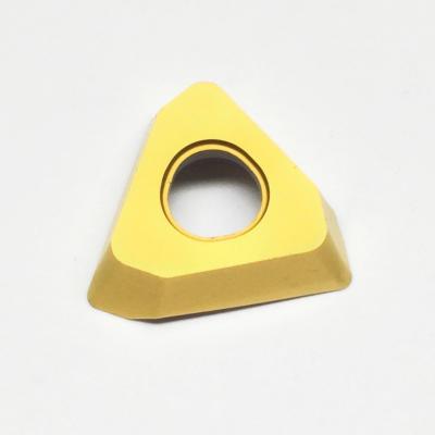 China Bronze Indexable Carbide Inserts Smooth Cutting CNC Lathe Insert for sale