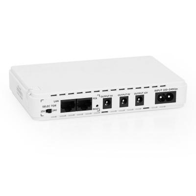 Cina Portable Networking POE432 Mini UPS 5V 9V 12V 8800mah POE 15v/24v Selectable DC UPS For Fingerprint in vendita
