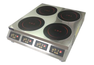 Cina Fornelli di induzione commerciali del piano d'appoggio del sensore SS304 di IGBT 2000W*4 in vendita