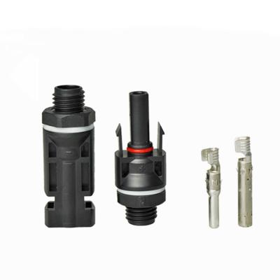 China Heat Resistant PC Insulation Solar Panel Connectors with Crimp Connection for PV Systems for sale