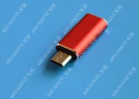 Quality Red USB 3.1 Type C Male to Micro USB 5 Pin Micro USB Slim For Cell Phone for sale