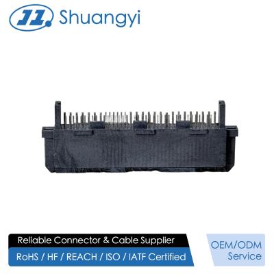 China SAS 68-Pin Female Solder-Type Connector 180° | 30U" Gold Electronic Signal Terminal for Wire, Cable, Automotive, Server & PCB Transmission for sale