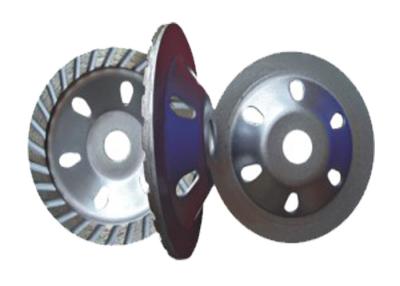 China Silver Grinding Cup Blade Diamond Polishing Pads Multi Segments For Concrete for sale