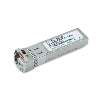Cina Collegatore LC 10GBASE BiDi SFP+ di alta qualità Single Mode 20km Reach 1330nm TX / 1270nm RX Transceiver Module in vendita