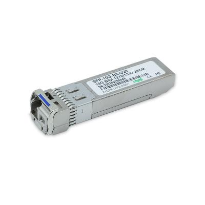 Cina 10GBASE BiDi SFP+ LC connettore Single Mode 20km Reach 1270nm TX /1330nm RX Modulo trasmettitore in vendita