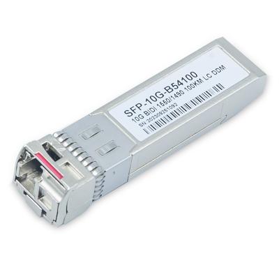 Cina 10GBASE SFP+ Transceiver BiDi 100km DOM SMF simplex LC TX 1550nm/RX 1490nm Modulo in vendita