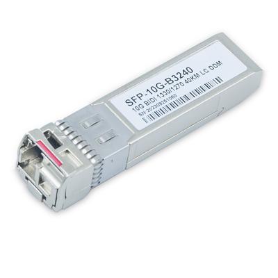 Cina 10GBASE SFP+ BiDi Transceiver 40km su OS2 SMF LC TX 1330nm/RX 1270nm Modulo in vendita