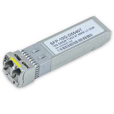 Cina 10G C-band DWDM SFP+ tunable Transceiver LC 40km over OS2 SMF modulo LC duplex in vendita