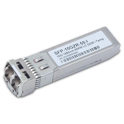 Cina 10GBASE-ZR SFP+ 1550nm 80km Duplex LC SMF Modulo trasmettitore (Industrial) in vendita