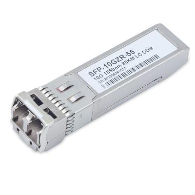 Cina Cisco Compatibile 10GBASE-ZR SFP+ 1550nm 80km Duplex LC SMF Transceiver Module in vendita