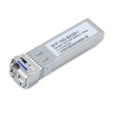 Cina 10GBASE BIDI SFP+1270nm TX/1330nm RX Modulo trasmettitore SMF LC Simplex 20 km (industriale) in vendita