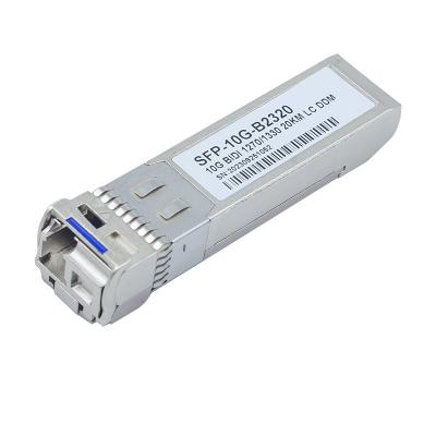 Cina Cisco Compatibile 10GBASE BIDI SFP+1270nm TX/1330nm RX Modulo trasmettitore SMF LC Simplex 20km in vendita