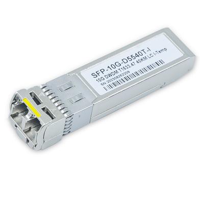 Cina 10G SFP+ C17-C61 (1528.77nm-1563.86nm) DWDM 50GHz/100GHz ITU Grid I-Temp Transceiver 40km su SMF modulo LC duplex in vendita