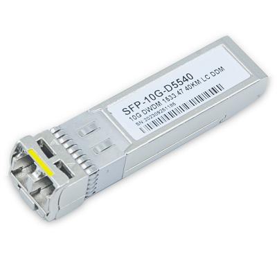 Cina 10G SFP+ Transceiver DWDM C17-C61 40km C-Temp su OS2 SMF modulo LC duplex in vendita